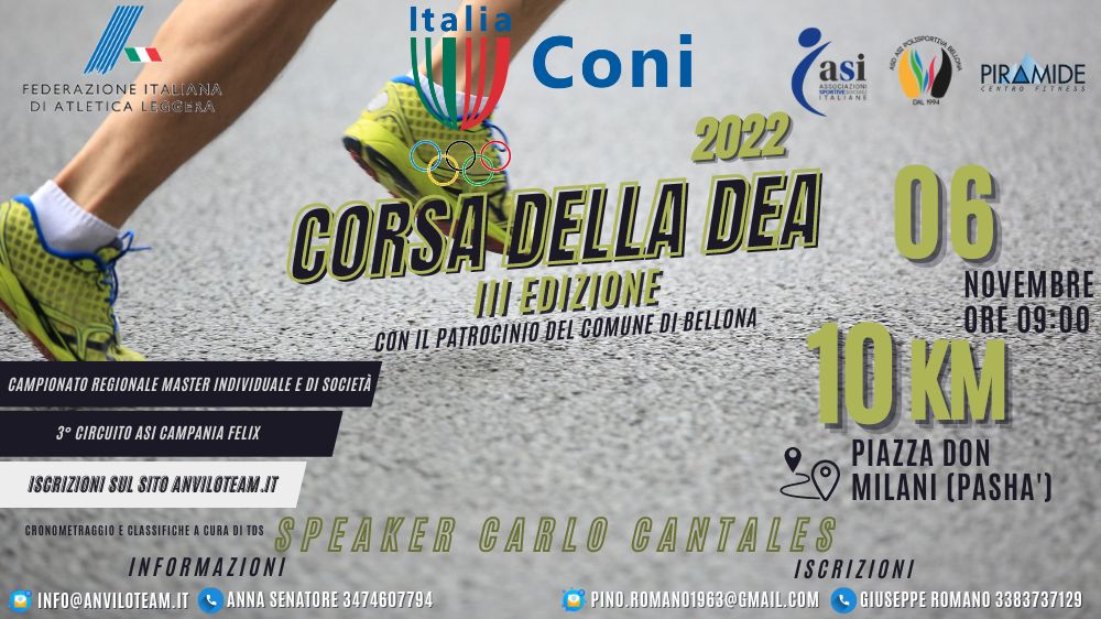 GARA PODISTICA Calendario corse podistiche in Campania